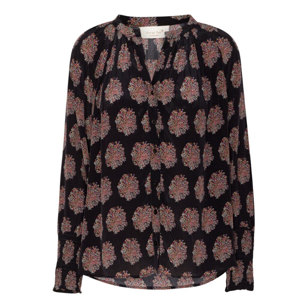 Eva go diva alisa shirt multi dot | Klik og køb