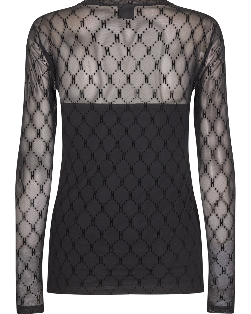 Hype the detail mesh blouse black detail | Klik og køb